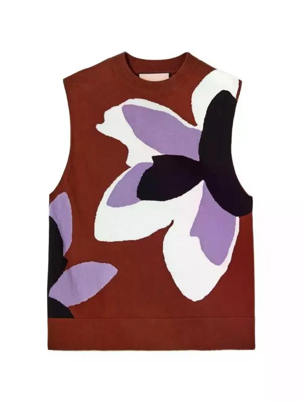 Plan C Flower-print Vest