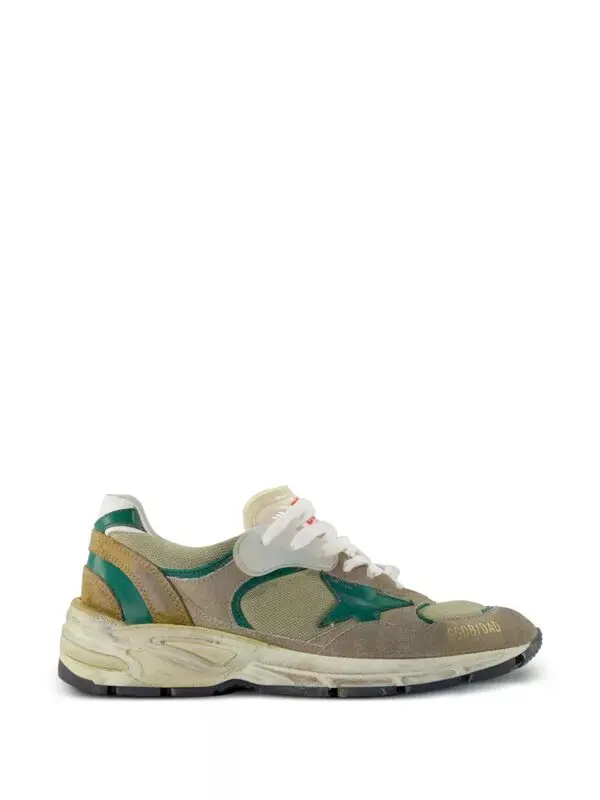GOLDEN GOOSE Running Dad Suede Sneakers - Neutrals