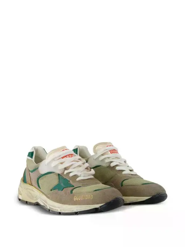 GOLDEN GOOSE Running Dad Suede Sneakers - Neutrals
