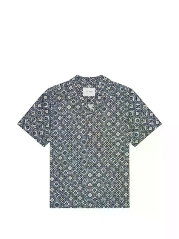 LES DEUX Lukas Arabesque Patterned Shirt