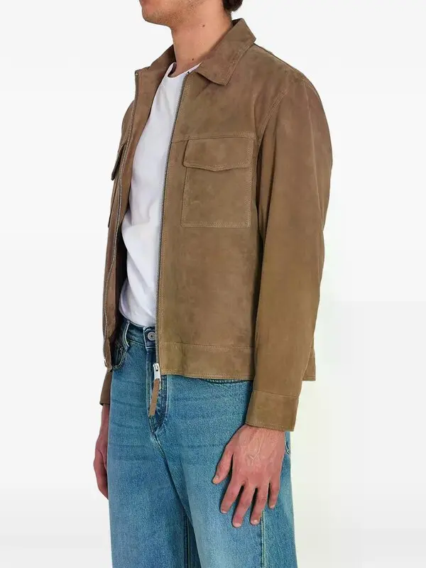 ARMA Flap-pocket Suede Jacket