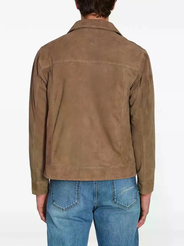 ARMA Flap-pocket Suede Jacket