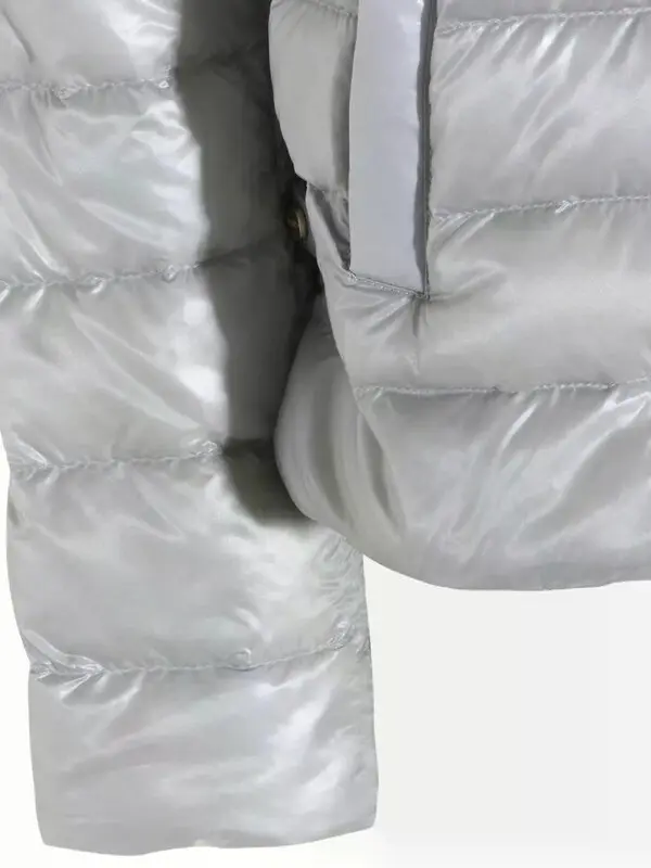 Herno Quilted Hooded Coat - Grey