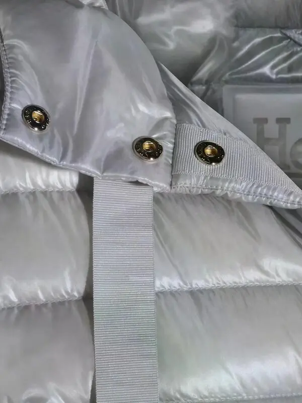 Herno Quilted Hooded Coat - Grey