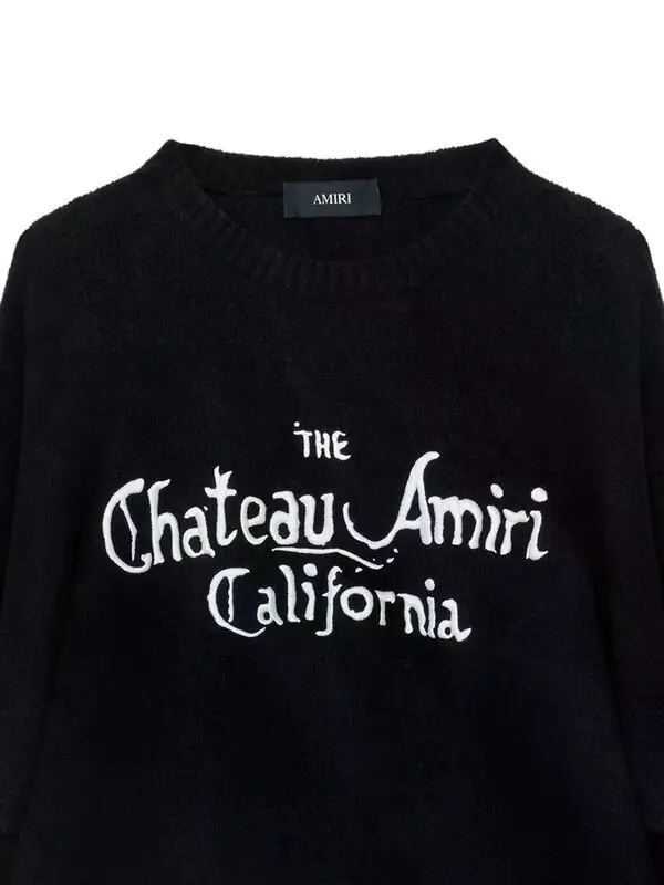 Amiri Chateau California Embroidered Sweater