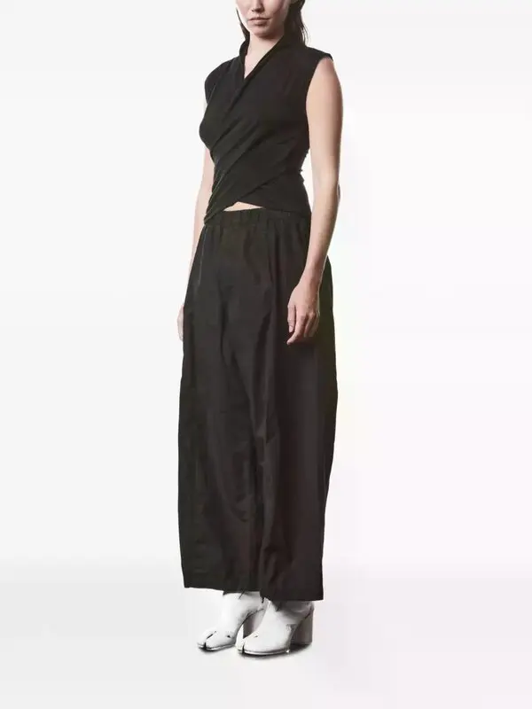 THOM KROM Crossover Sleeveless High Neck T-shirt