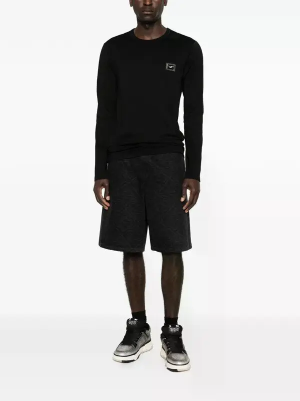 Dolce & Gabbana Long-sleeve Logo-plaque T-shirt