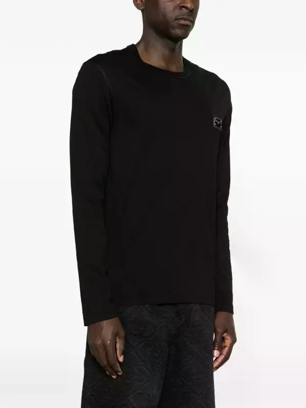 Dolce & Gabbana Long-sleeve Logo-plaque T-shirt
