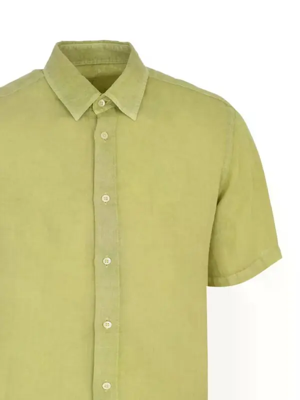 120% Lino Contemporary Fit Shirt - Green