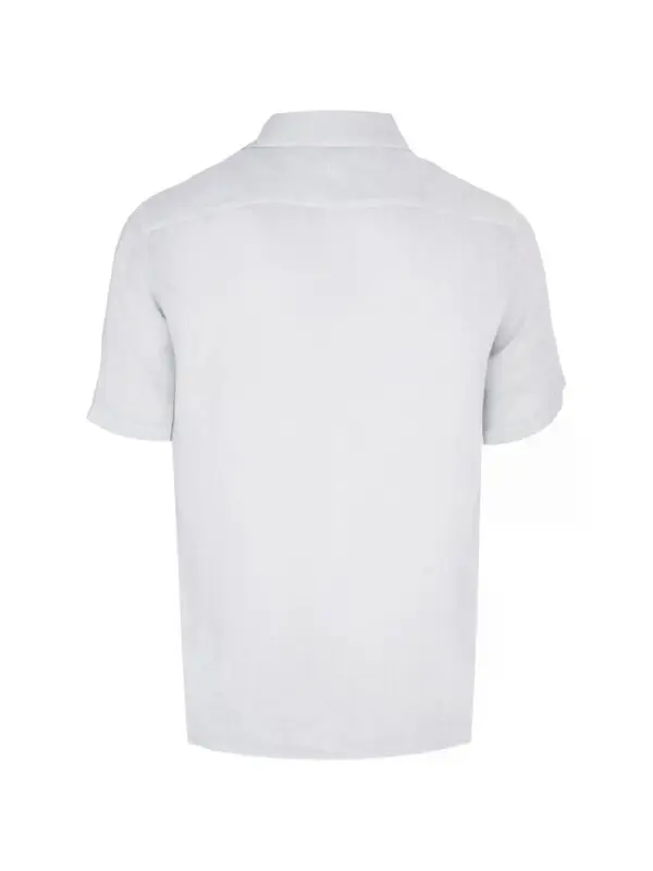 120% Lino Contemporary Fit Shirt - Blue