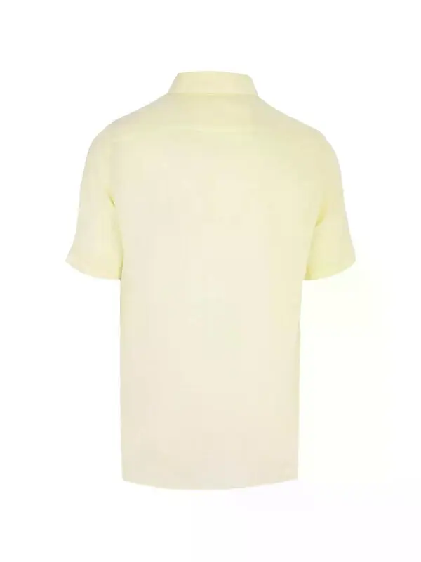 120% Lino Short-sleeve Shirt - Yellow