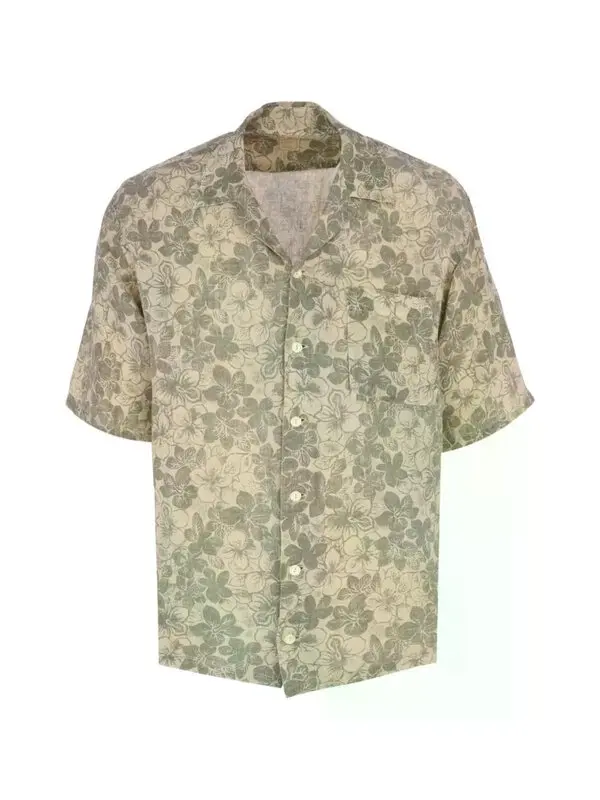 120% Lino Floral Shirt