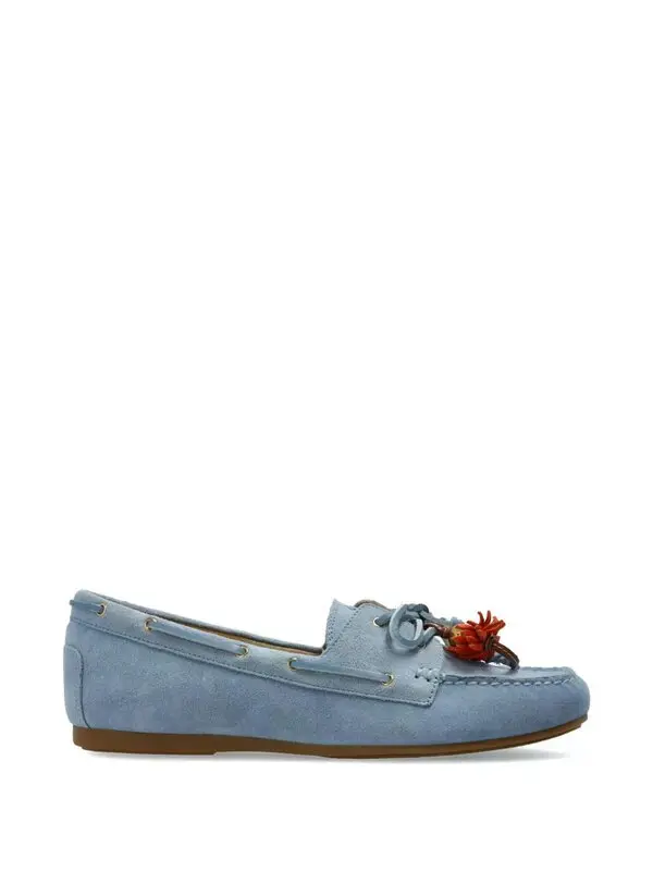 Michael Kors Light Leather Tassel Detail Loafers - Blue