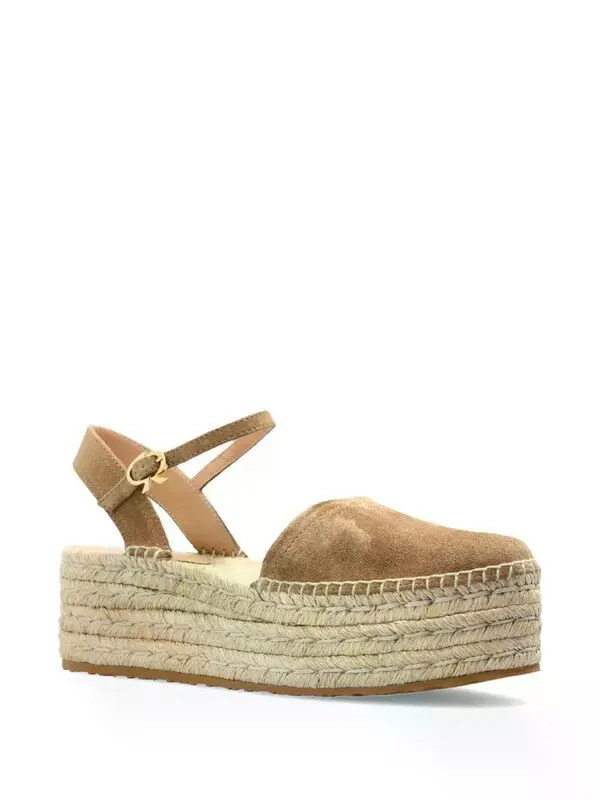 GIANVITO ROSSI Round-toe Platform Espadrilles - Neutrals