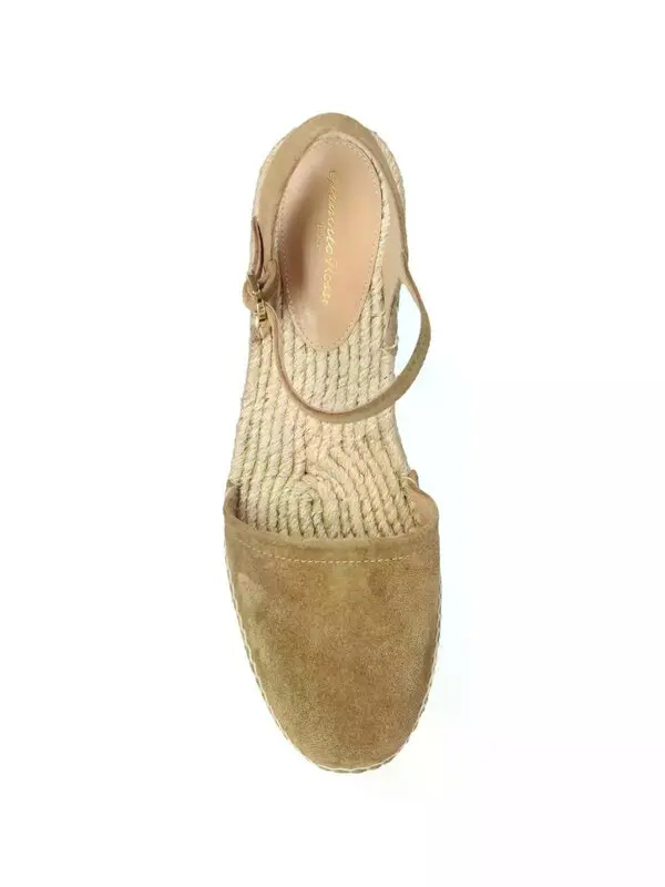 GIANVITO ROSSI Round-toe Platform Espadrilles - Neutrals