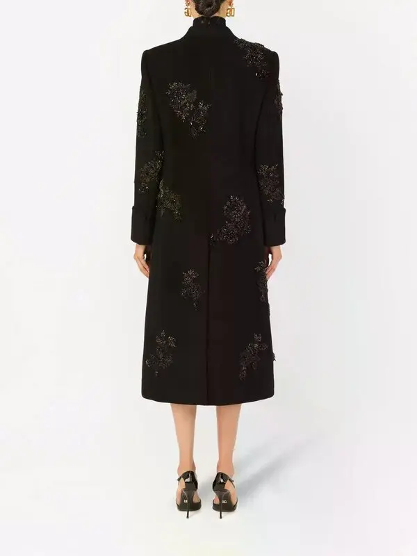 Dolce & Gabbana Embroidered Double-breasted Coat
