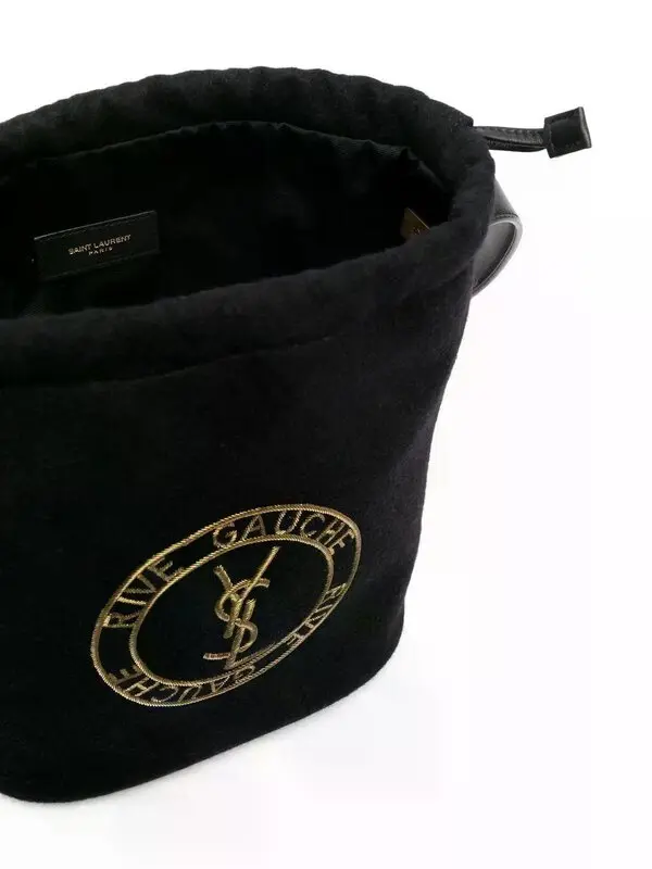Saint Laurent Embroidered-logo Tote Bag