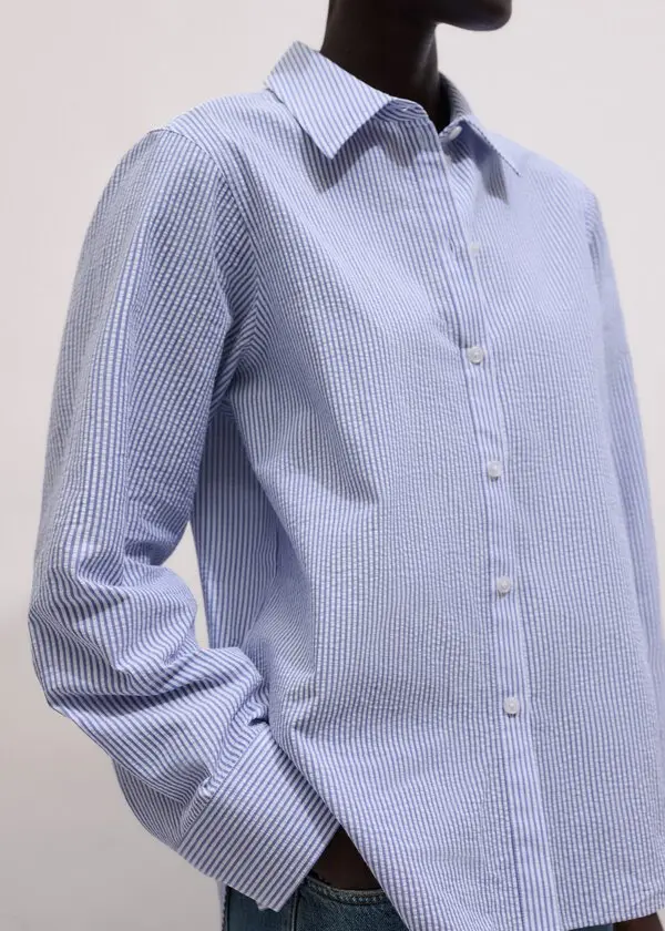 ME+EM Striped Relaxed Shirt