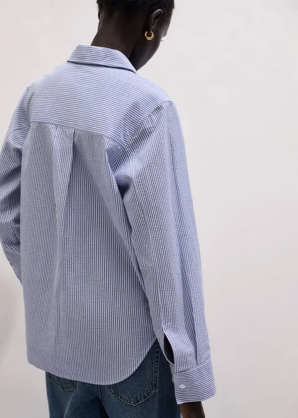 ME+EM Striped Relaxed Shirt