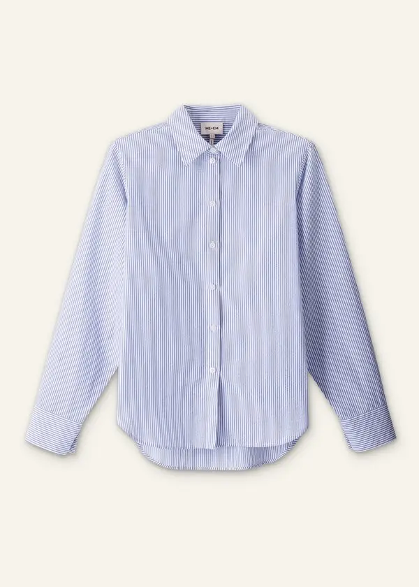 ME+EM Striped Relaxed Shirt