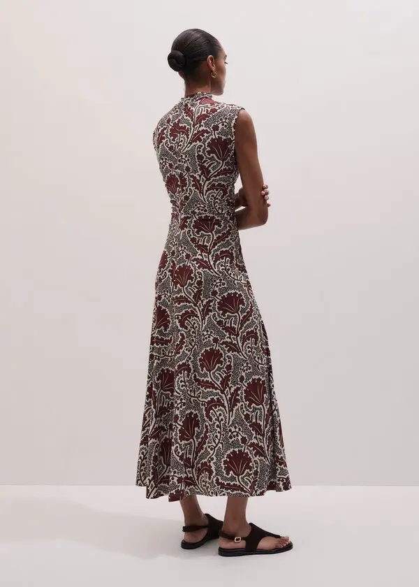 ME+EM Rising Wildflowers Print Fit And Flare Maxi Dress