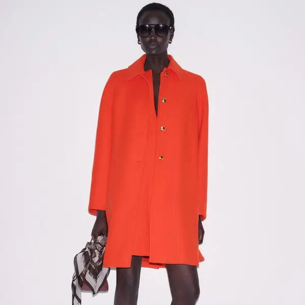 ME+EM Sculptural Sleeve Swing Coat