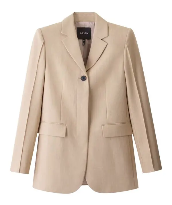 ME+EM Slim Contour Blazer - Sand