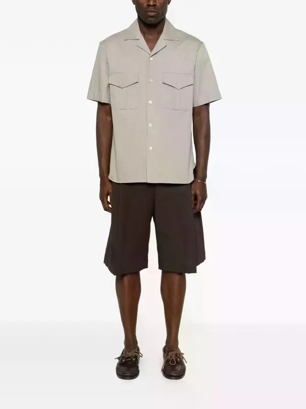 Eleventy Patch Pocket Shirt - Grey