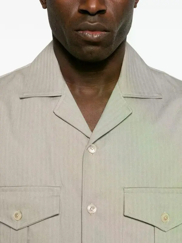 Eleventy Patch Pocket Shirt - Grey