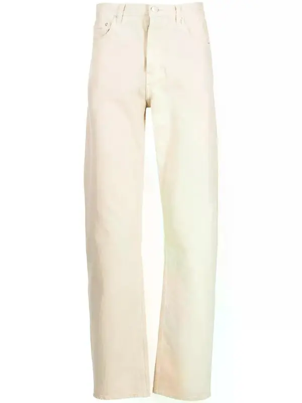 FRAME Straight-leg Jeans With Logo Patch