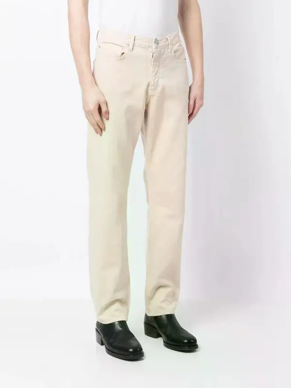FRAME Straight-leg Jeans With Logo Patch