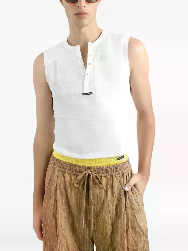 Dolce & Gabbana Buttoned Tank Top