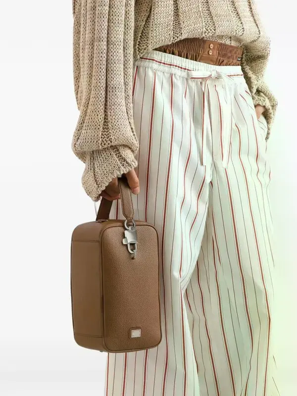 Dolce & Gabbana Padlock Handle Tote Bag - Brown