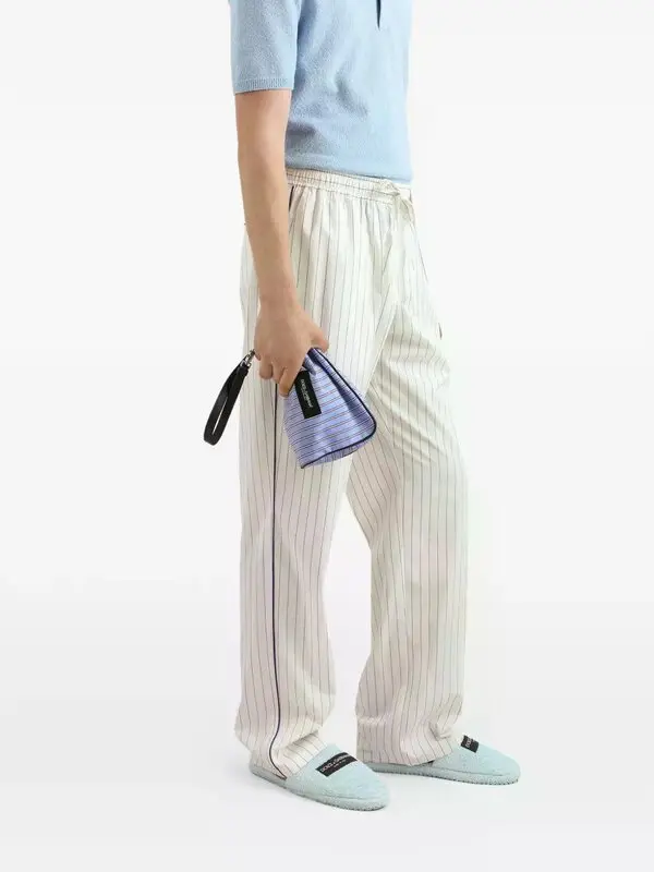 Dolce & Gabbana Striped Top-handle Tote Bag - Blue