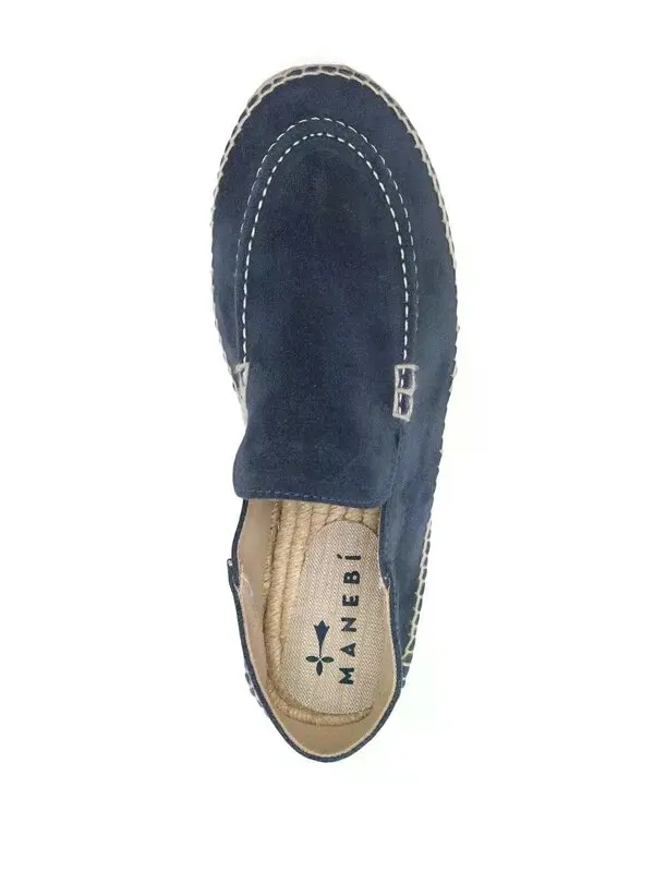Manebí Hamptons Traveler Suede Espadrilles - Blue