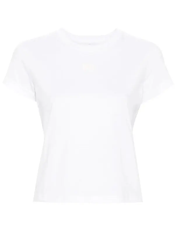 Alexander Wang Essential Jersey Puff Logo Shrunk T-shirt - White