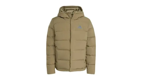 Adidas Helionic Climawarm Hooded Down Jacket - Olive Strata