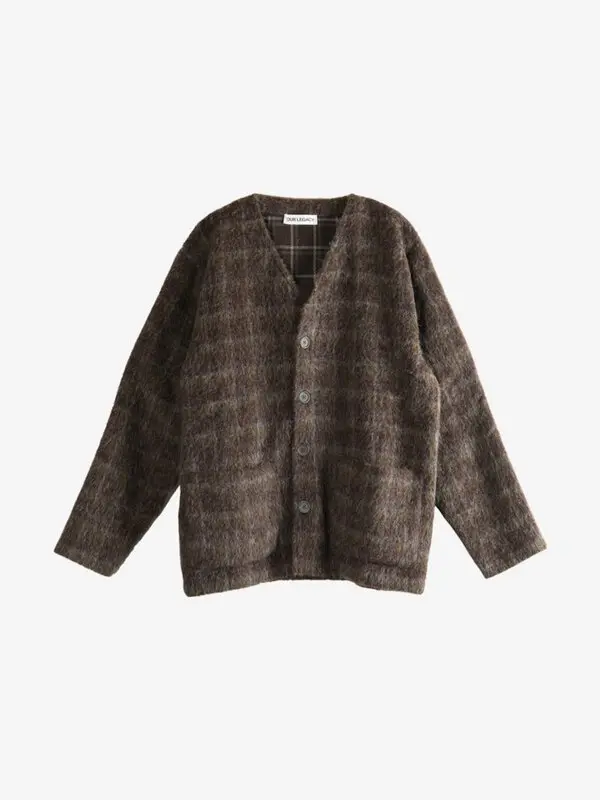 Our Legacy Logo Cardigan - Check