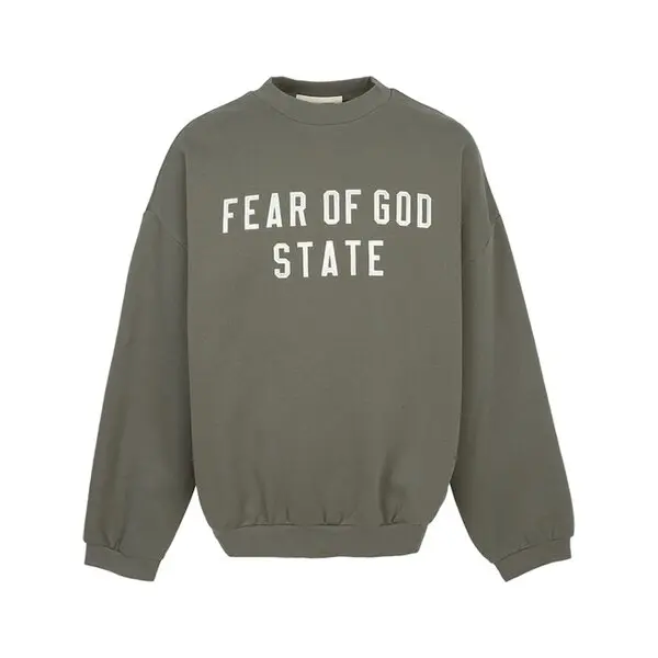 Fear Of God Essentials Fleece Sweatshirt - Khaki