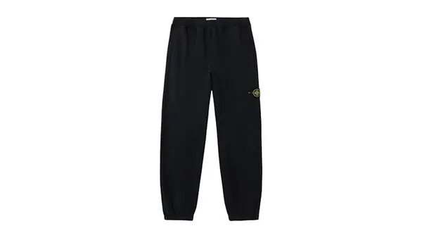 Stone Island Brushed Organic Cotton Fleece 6200004 Sweatpant - Black