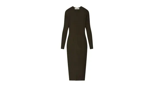 Fear Of God Essentials Ribbed Long-sleeve Dress - Brown