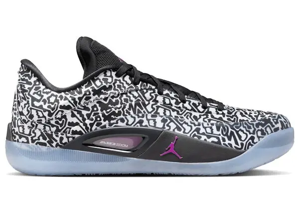 JORDAN Zion 4 Abstract - Black/white/vivid Purple
