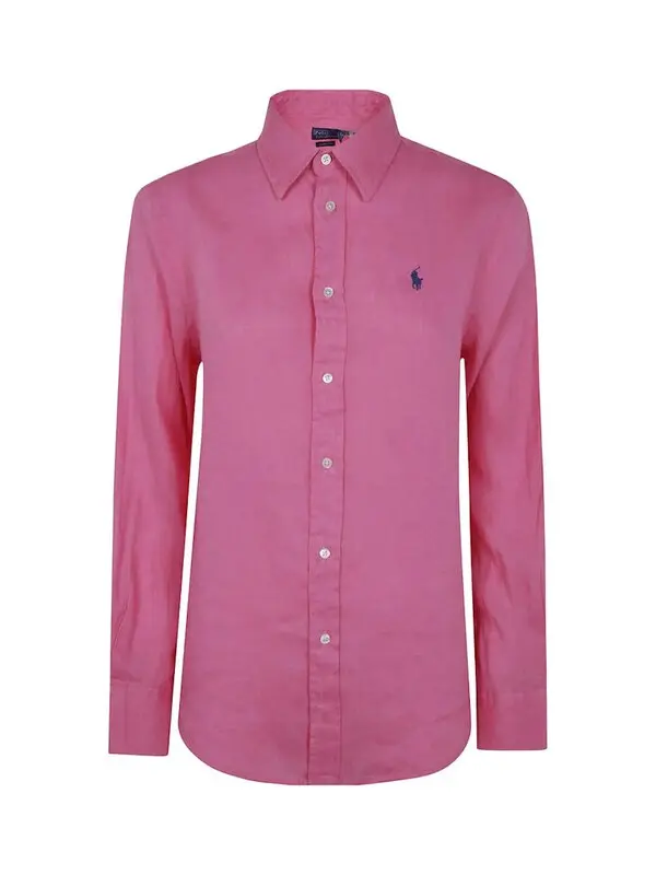 Polo Ralph Lauren Classic Fit Linen Shirt - Fuchsia