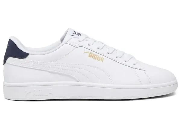 PUMA Smash 3.0 L White Navy Heel Gold - Puma White/puma Navy Blue/puma Gold