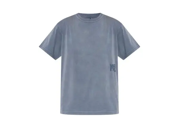 Alexander Wang Essential Jersey Puff Logo Short Sleeve T-shirt - Washed Blue Ink