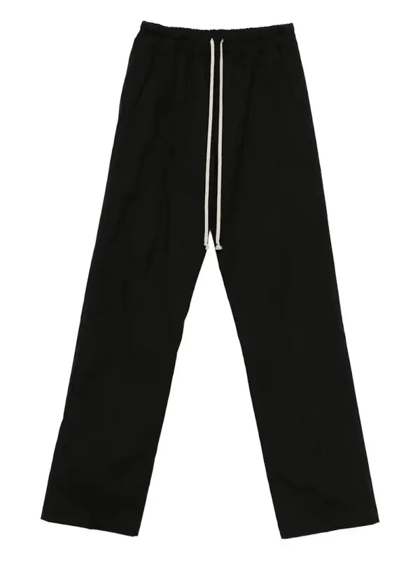 Rick Owens Heavy Poplin Dietrich Drawstring Pants - Black
