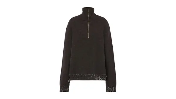 MAISON MARGIELA Crewneck Sweatshirt Top - 143f Brown