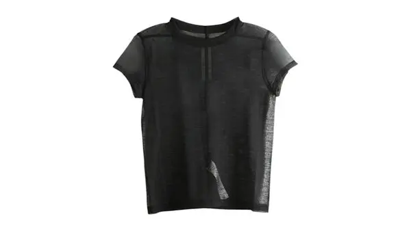 Rick Owens Cropped Level T-shirt - Black
