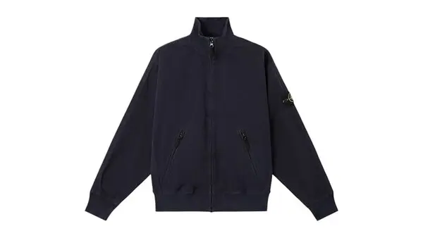 Stone Island Organic Panama Cotton Old Effect 6100056 Jacket - Ink Blue