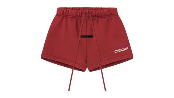 Fear Of God Essentials Running Short - Crimson